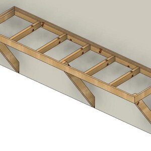 DIGITAL PLANS: Low-profile Wall Bench - Etsy