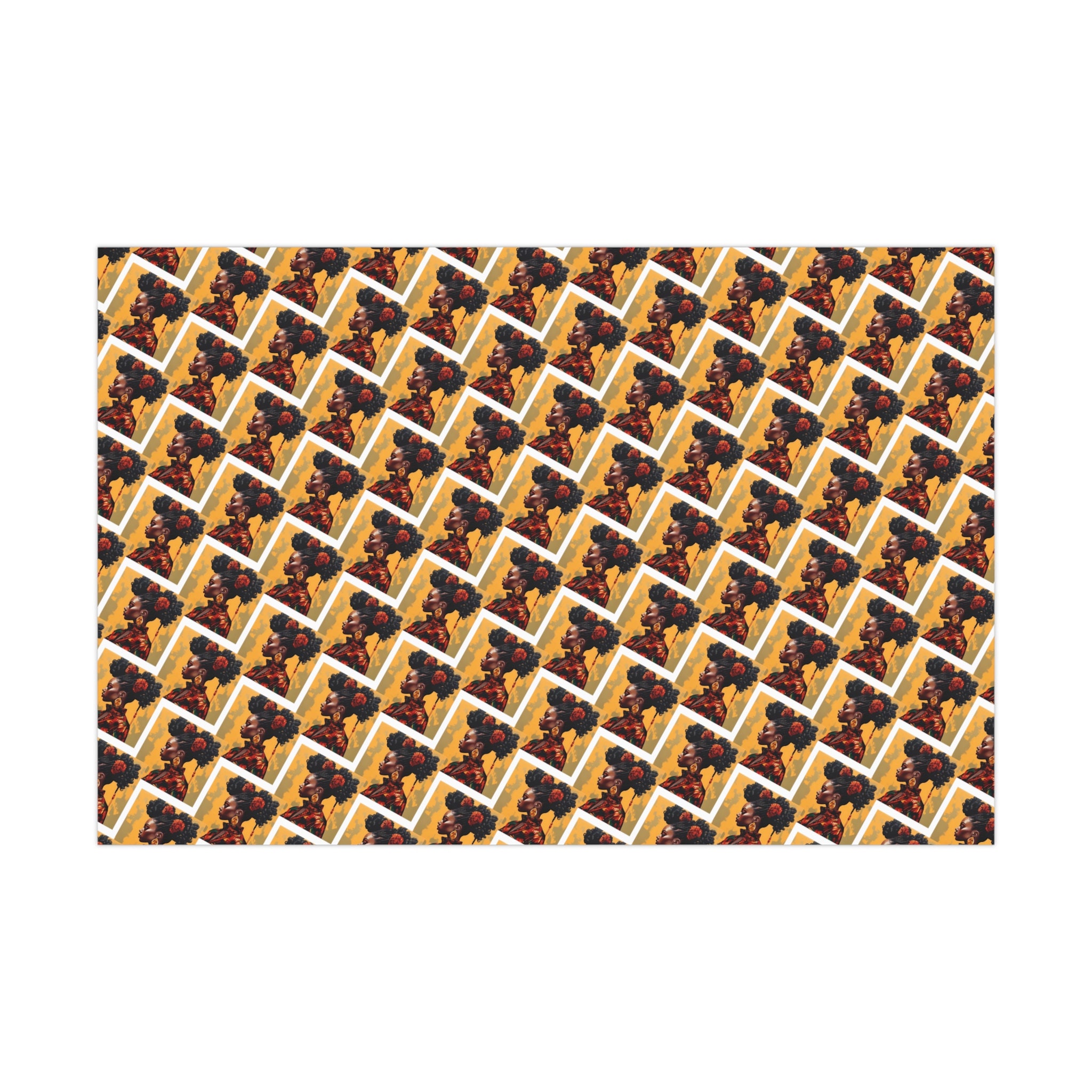 Black Girl Gift Wrap, Sustainable, Eco-friendly, African American ...