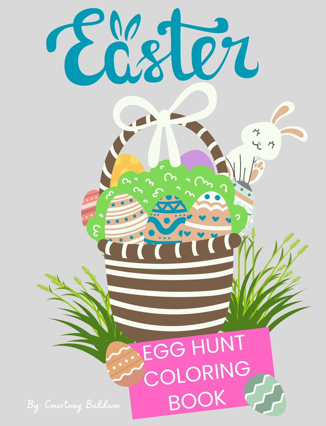 Easter Egg Hunt Coloring Book, Mandala Easter Egg Coloring Book for ...