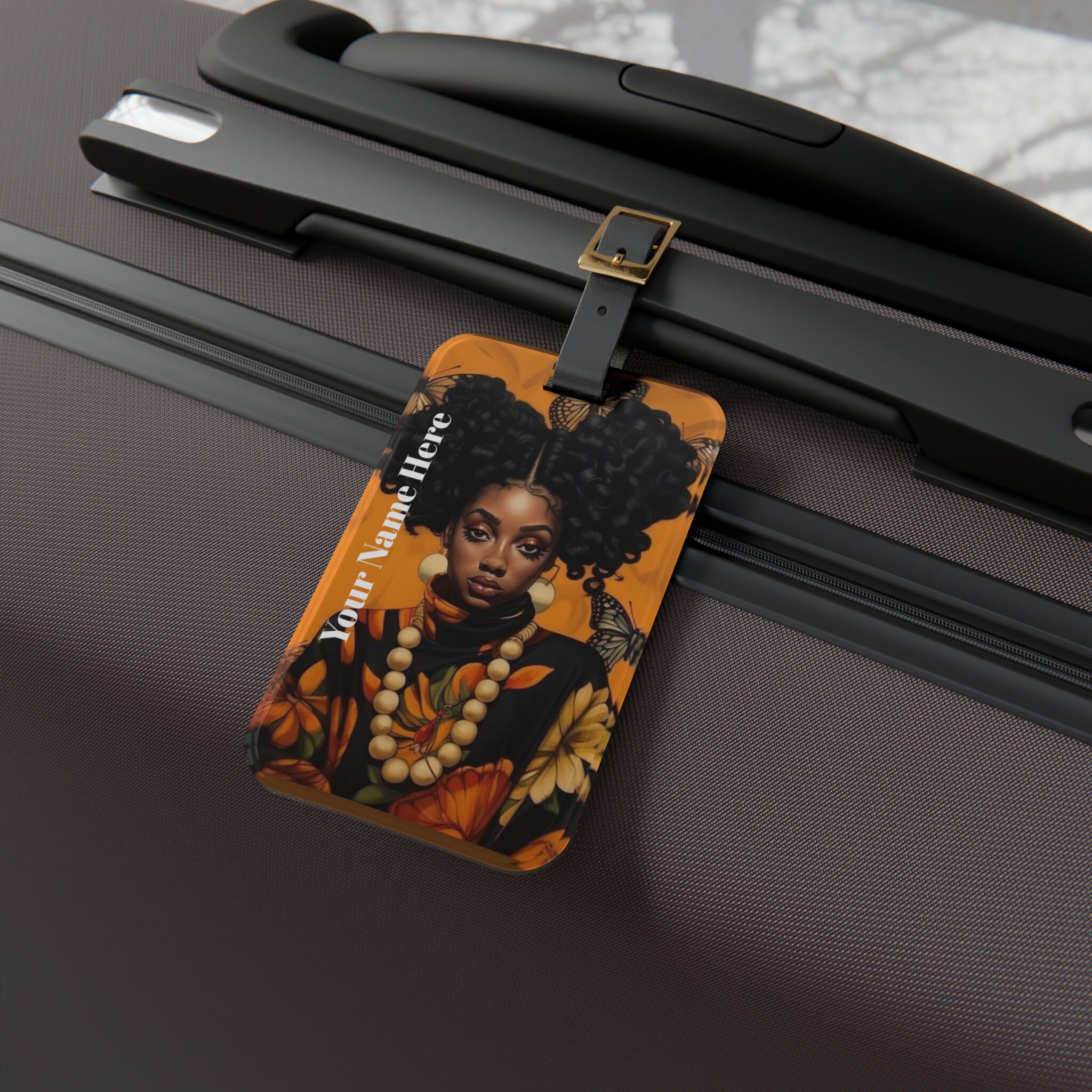 Melanin Magic Luggage Tag African American Luggage Tag Black - Etsy