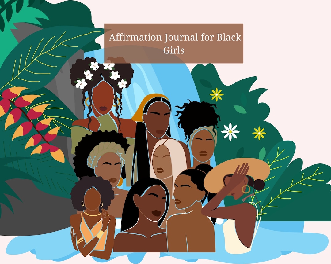 PRINTABLE Black Girls Affirmation Journal, African American ...