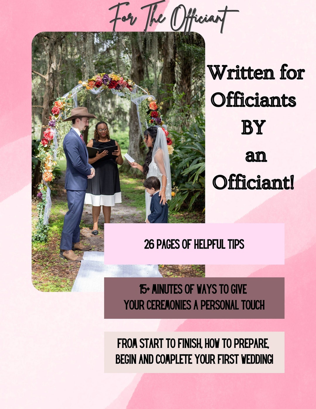 PRINTABLE Wedding Officiant E-book, Officiant Guide, Wedding Celebrant ...