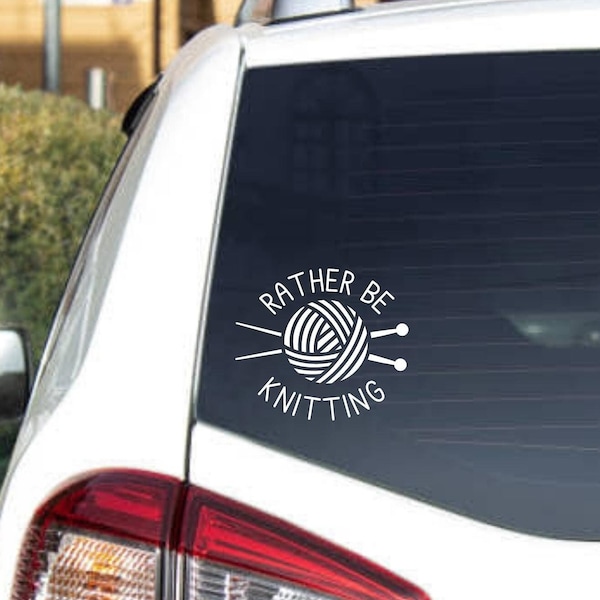 Knitting Vinyl Decal - Etsy