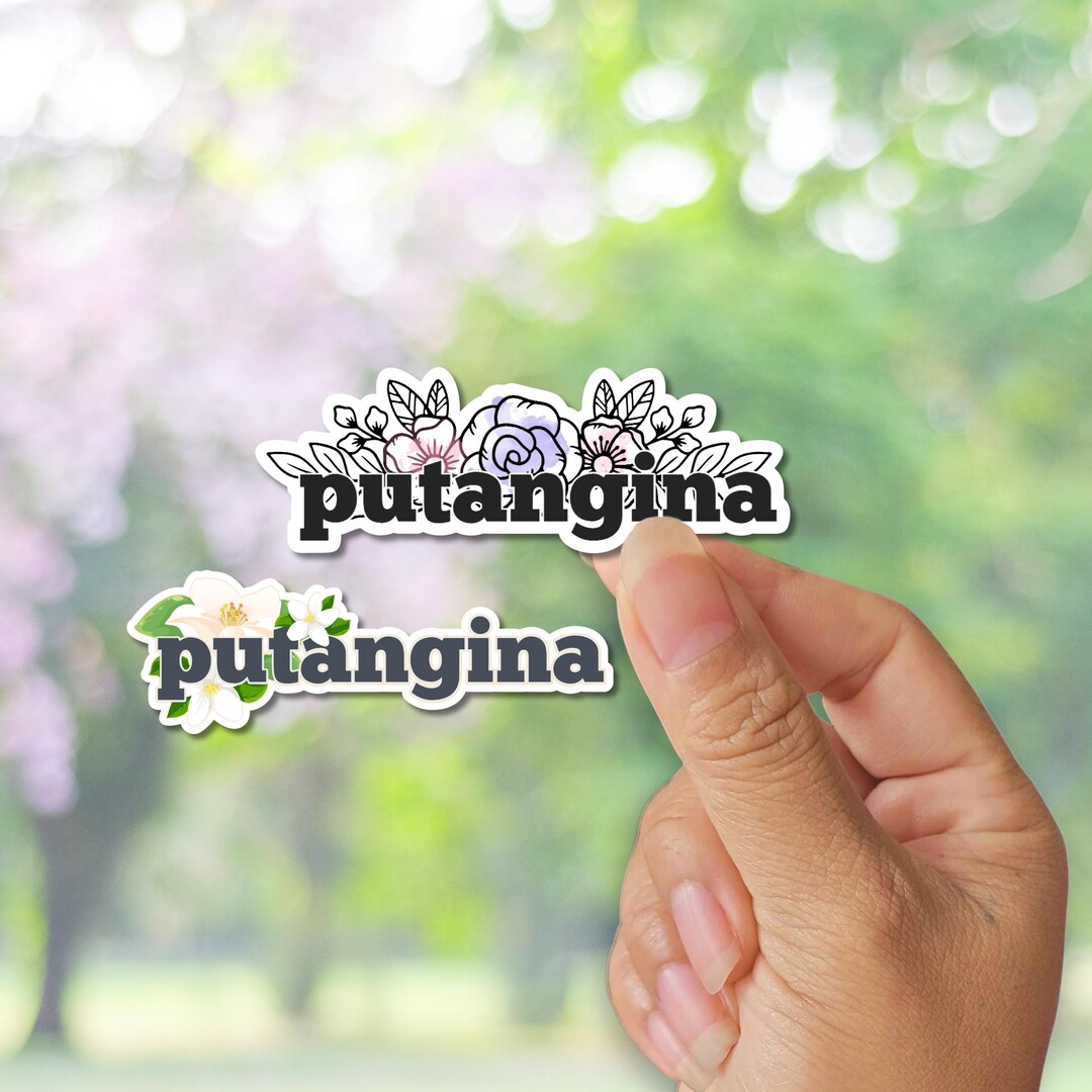 Putangina Sticker, Philippines Sticker for Water Bottle, Filipino Sun ...