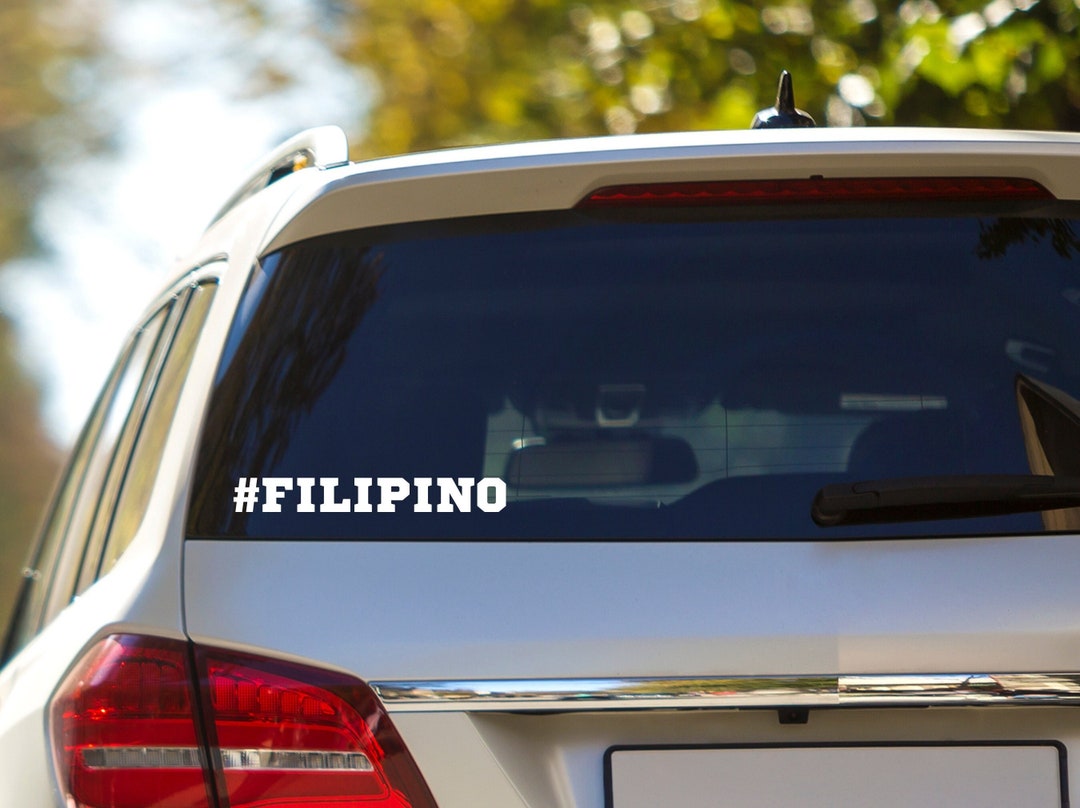Filipino, Philippines Decal, Filipino Stickers, Filipino Flag Sticker ...