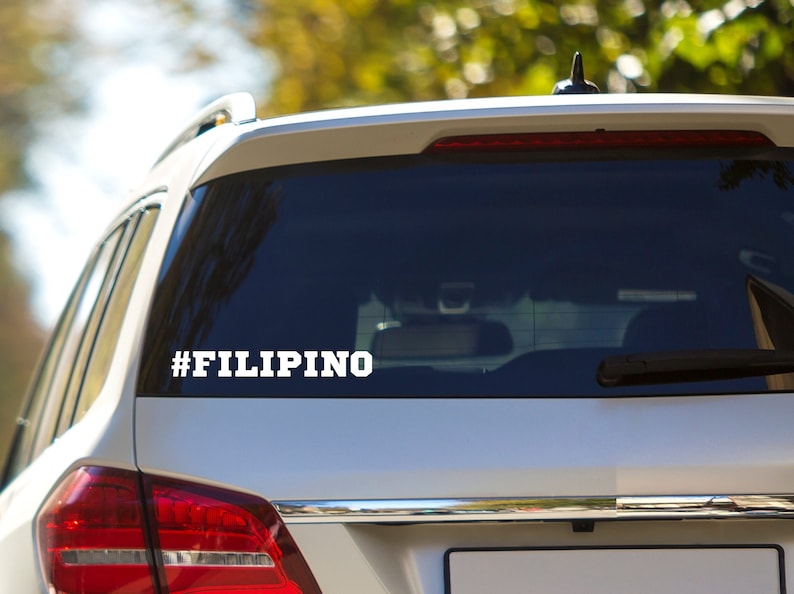 Filipino Philippines Decal Filipino Stickers Filipino Flag - Etsy