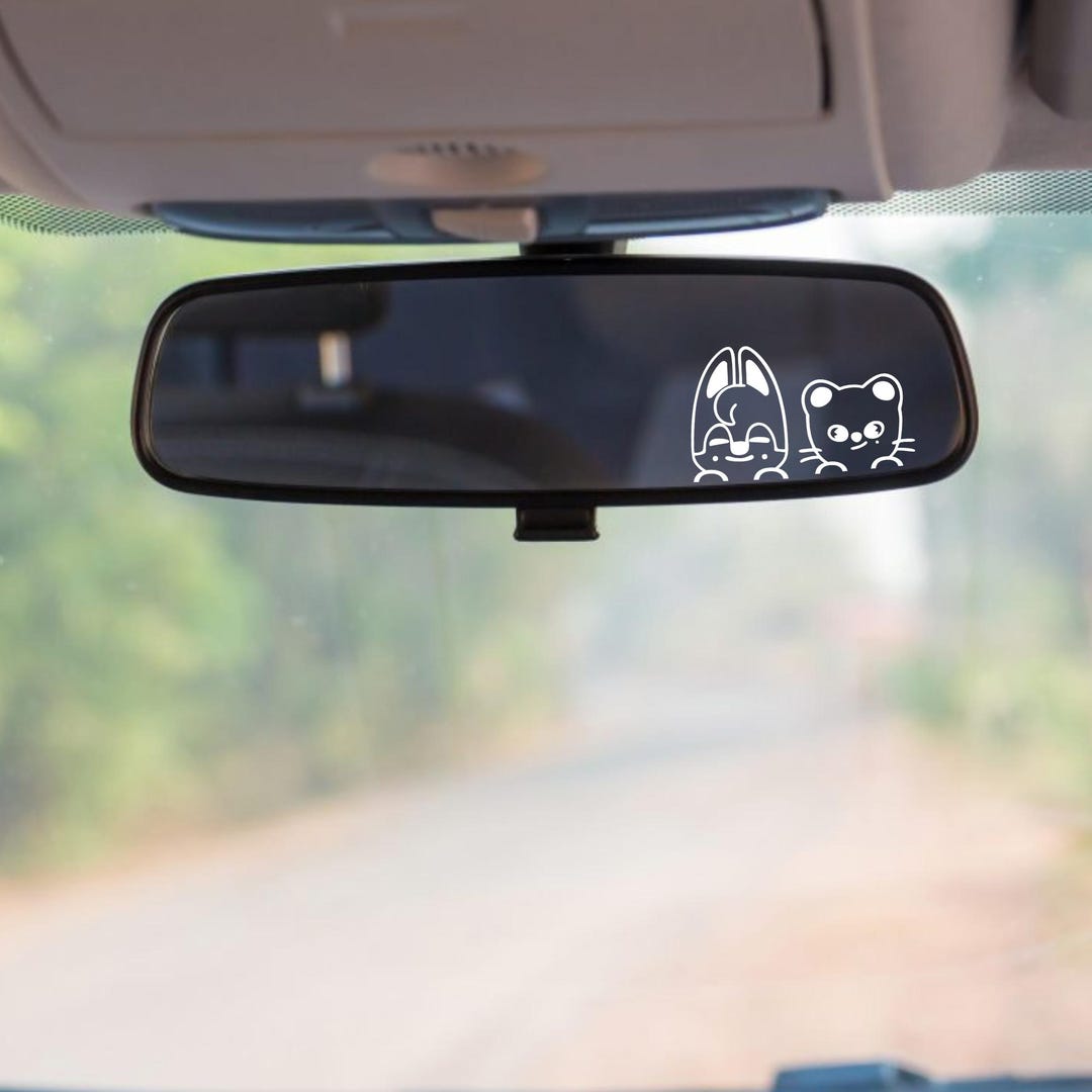 Cartoon Peeking Car Decal: Kpop Vinyl Sticker - Etsy
