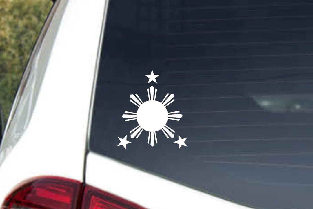 Philippines Sun Star Decal, Filipino Stickers, Filipino Flag Sticker ...