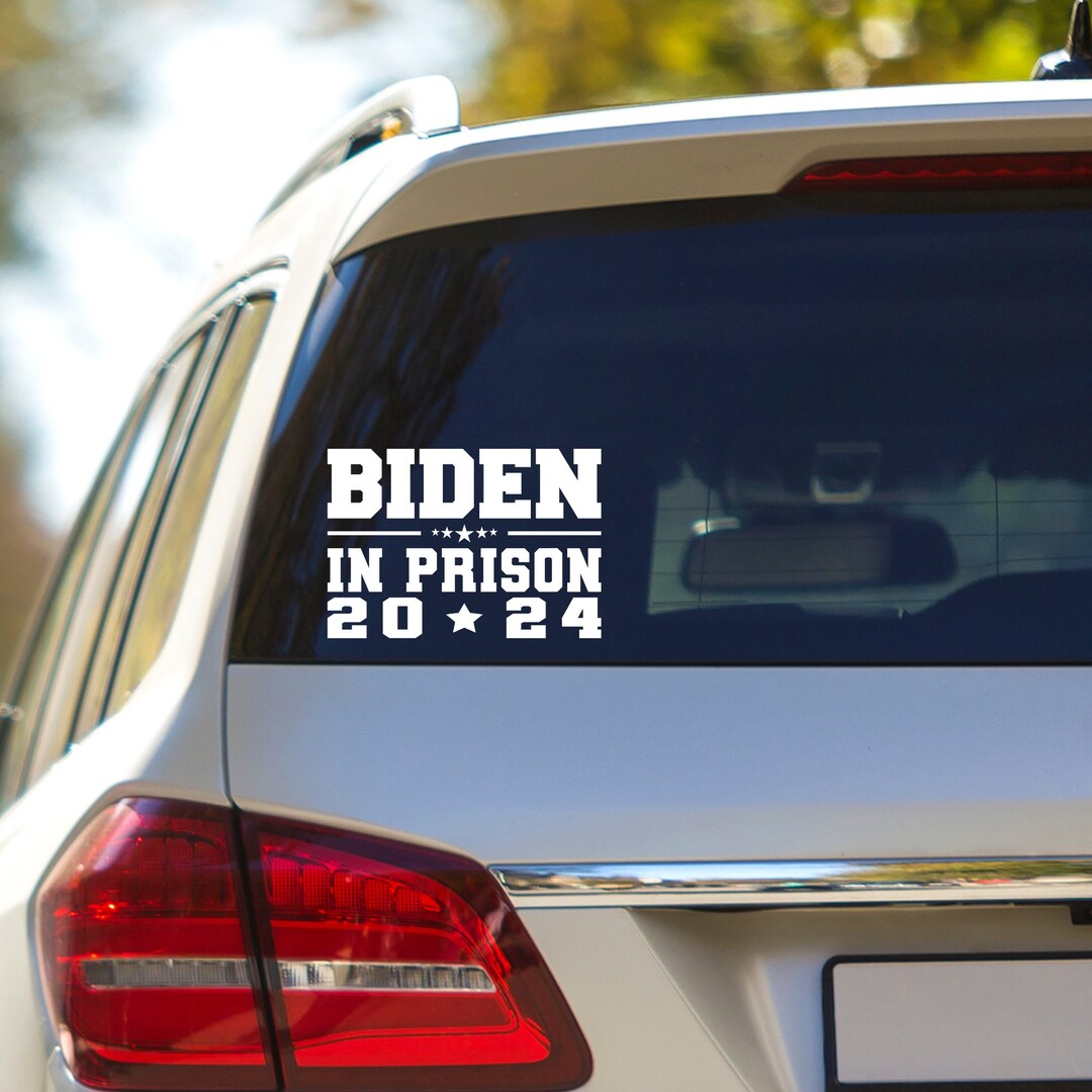 Let's Go Brandon, Biden for Prison Decal, Political Comedy Sticker for ...