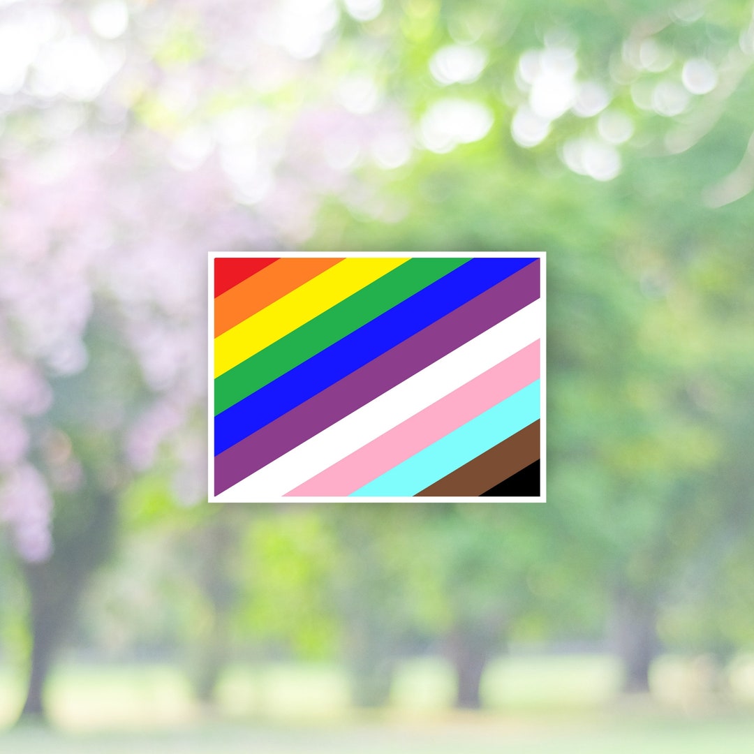 Pride Sticker Sticker for Car, Progress Pride Bumper Sticker, Gay Car ...