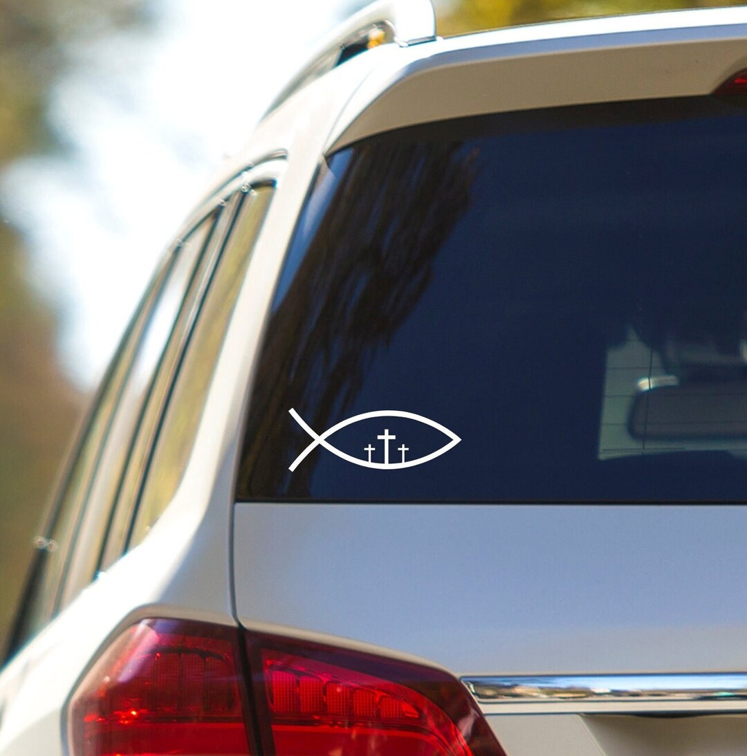 Faith Cross Vinyl Decal: Car Window Sticker - Etsy