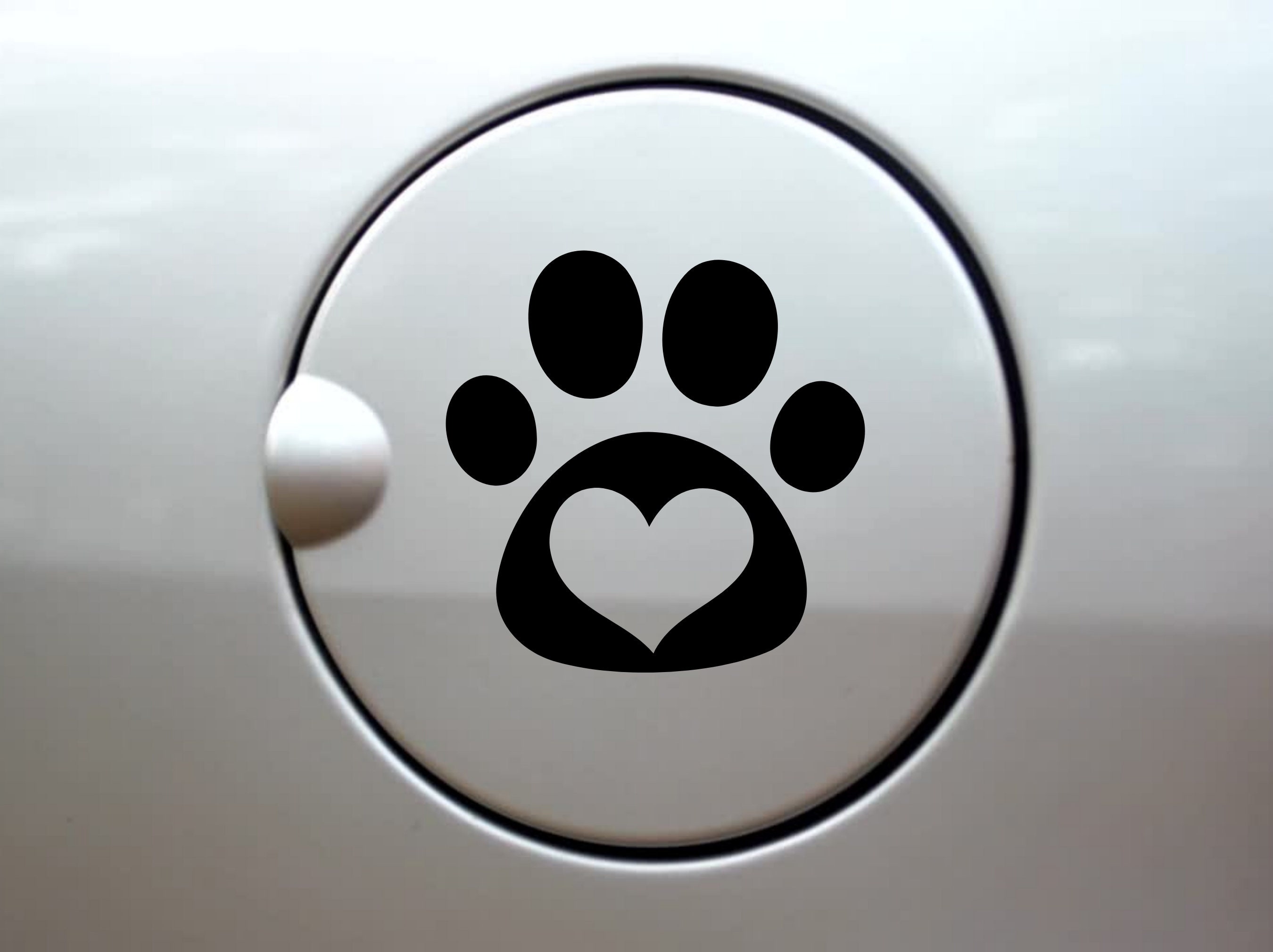Dog Paw Heart Vinyl Car Decal - Cat Lover Gift - Etsy
