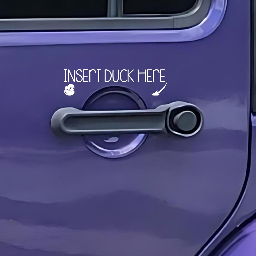 Insert Duck Here, Duck Lover Decal, Car Window Decal, Vinyl Sticker ...