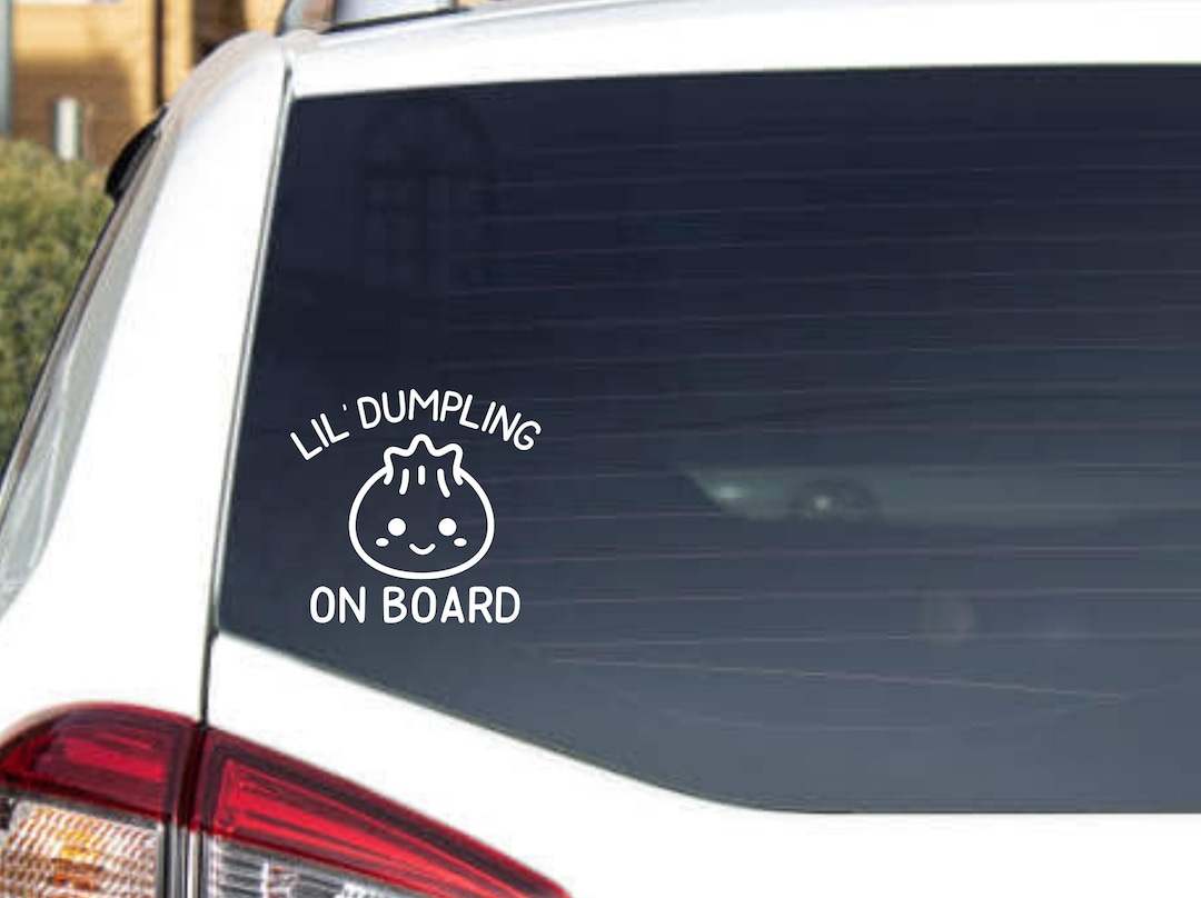 Baby on Board Decals Stickers Signs for Car, Bao Bae, Little Dumpling ...