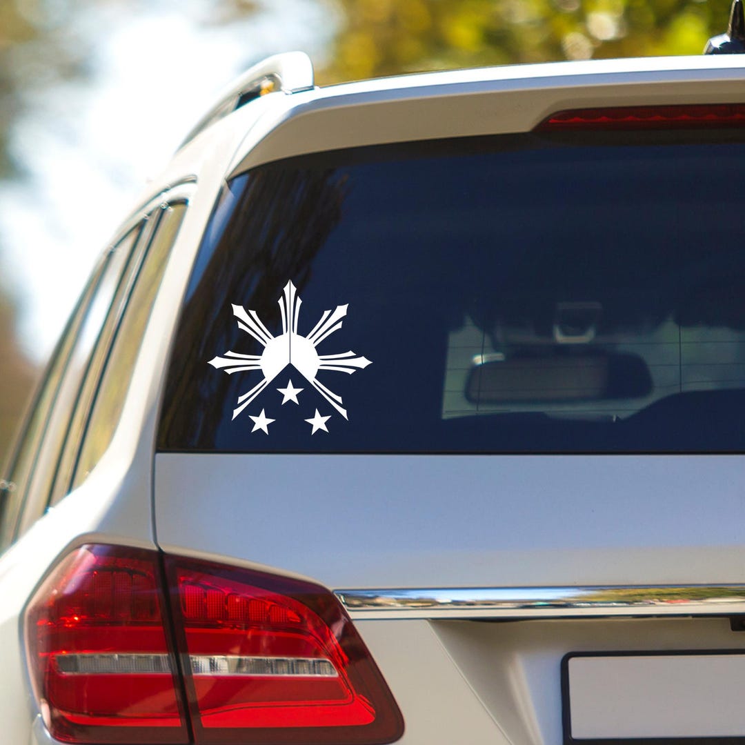 Philippines Sun Star Decal: Filipino Flag Sticker, Pinoy Strong - Etsy