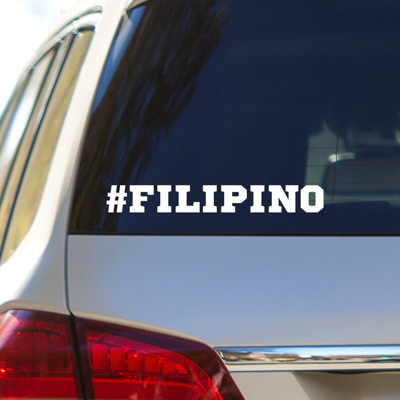 Filipino Philippines Decal Filipino Stickers Filipino Flag - Etsy
