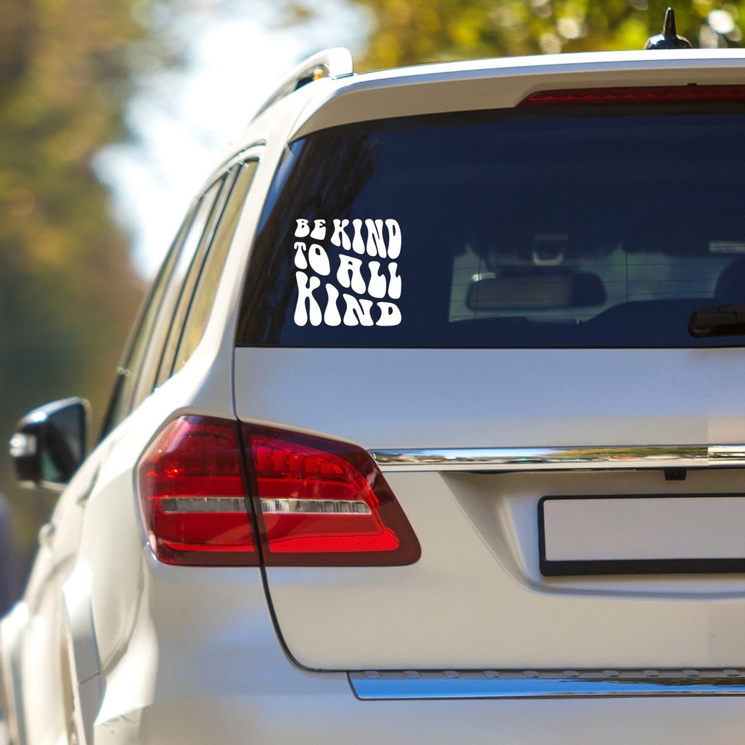 Be Kind Decal, Car Decal, Car Window Decal, Vinyl Sticker, Car Sticker ...