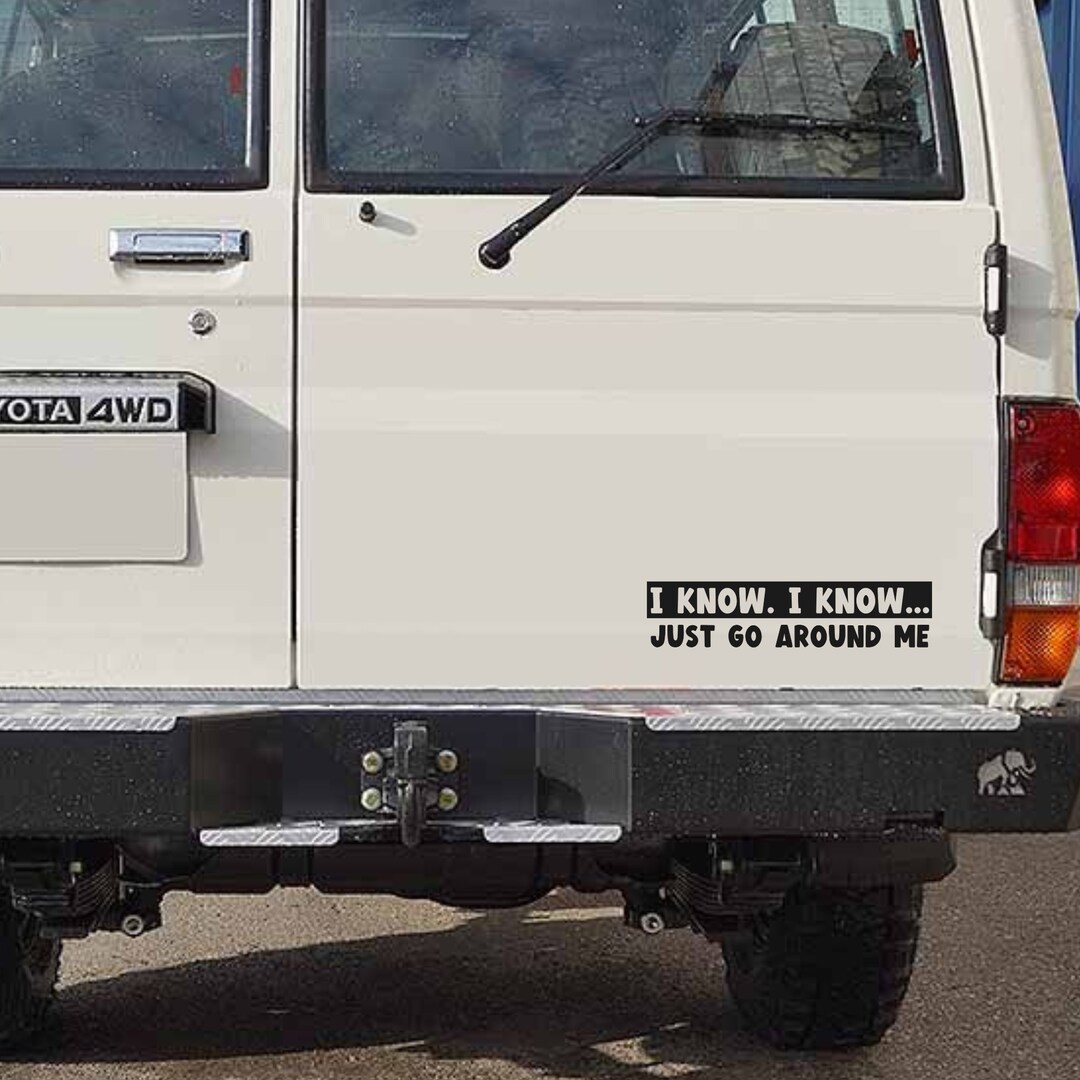 Tailgating Sticker, Bumper Sticker, Back off Car Sticker, Camping Decal ...