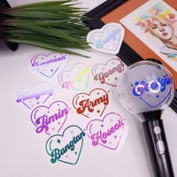 BTS Birth Flower Stamp Sticker | OT7, Namjoon, RM, Jin, Suga, Yoongi ...