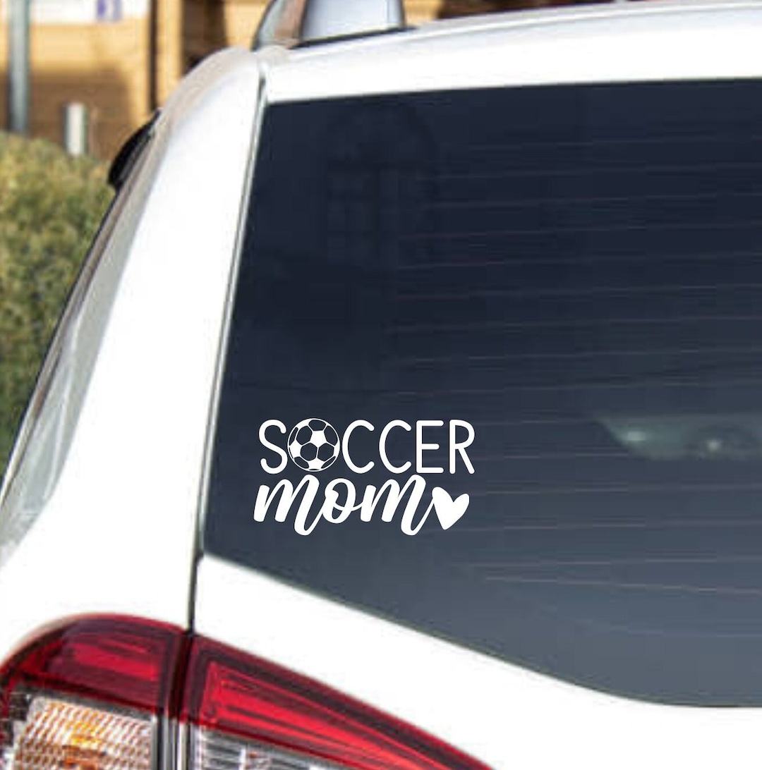 Soccer Mom Car Decal, Soccer Life, on Board Car Decal, Vinyl Sticker ...