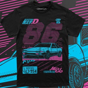 INITIAL D - Unisex Tshirt, Graphic Tee, Otaku Ropa, Clothing Merch Gift ...