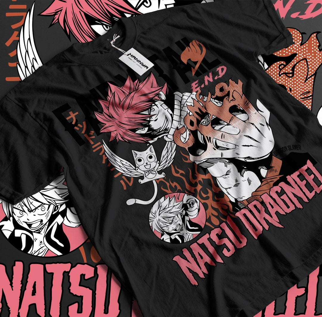 Fairy Tail Natsu Dragneel Shirt, Gray Fullbuster, Gajeel Redfox ,fairy ...