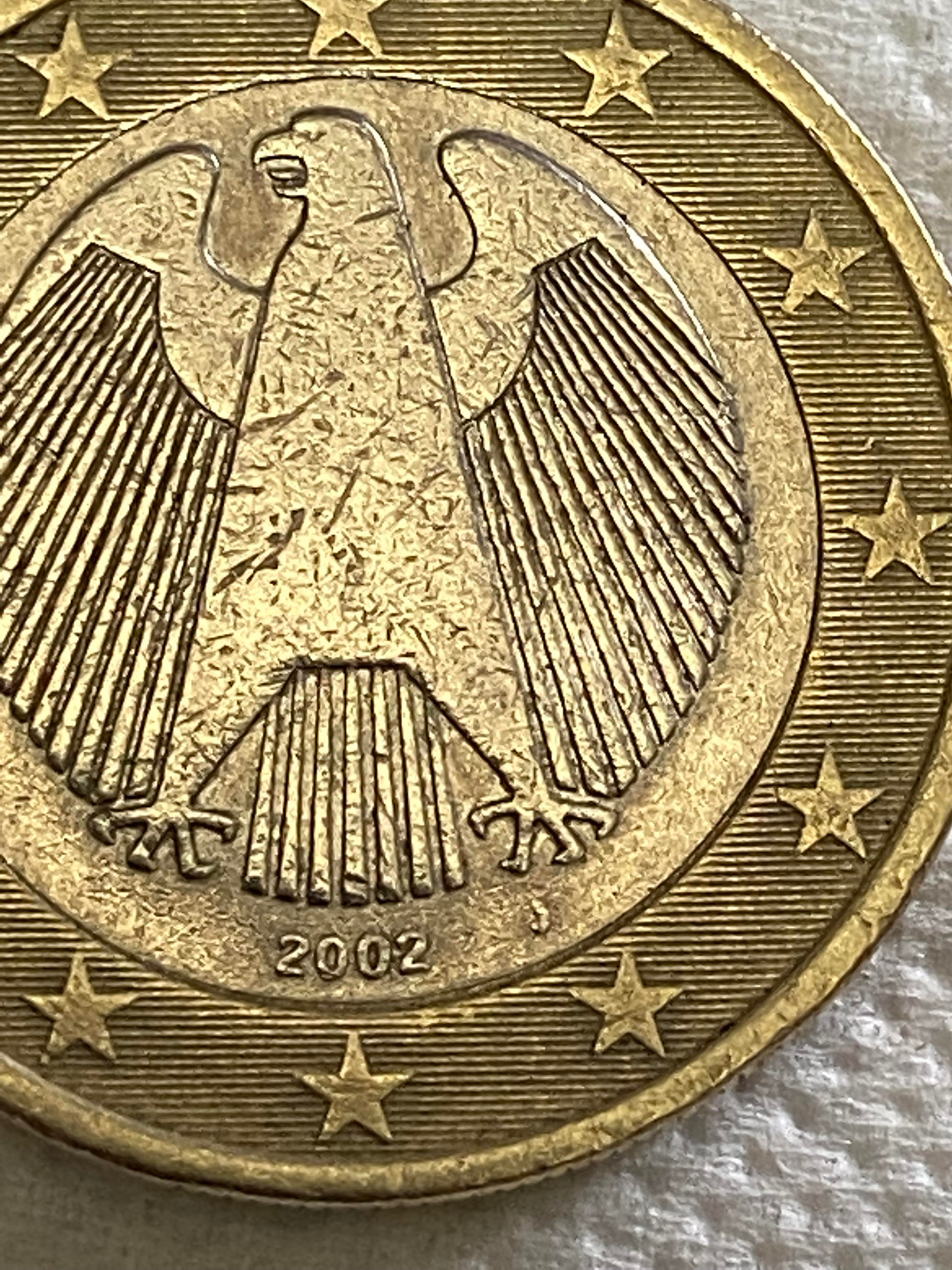 Zeldzame 1 euromunt 2002 Germany_mint mark J - Etsy Nederland