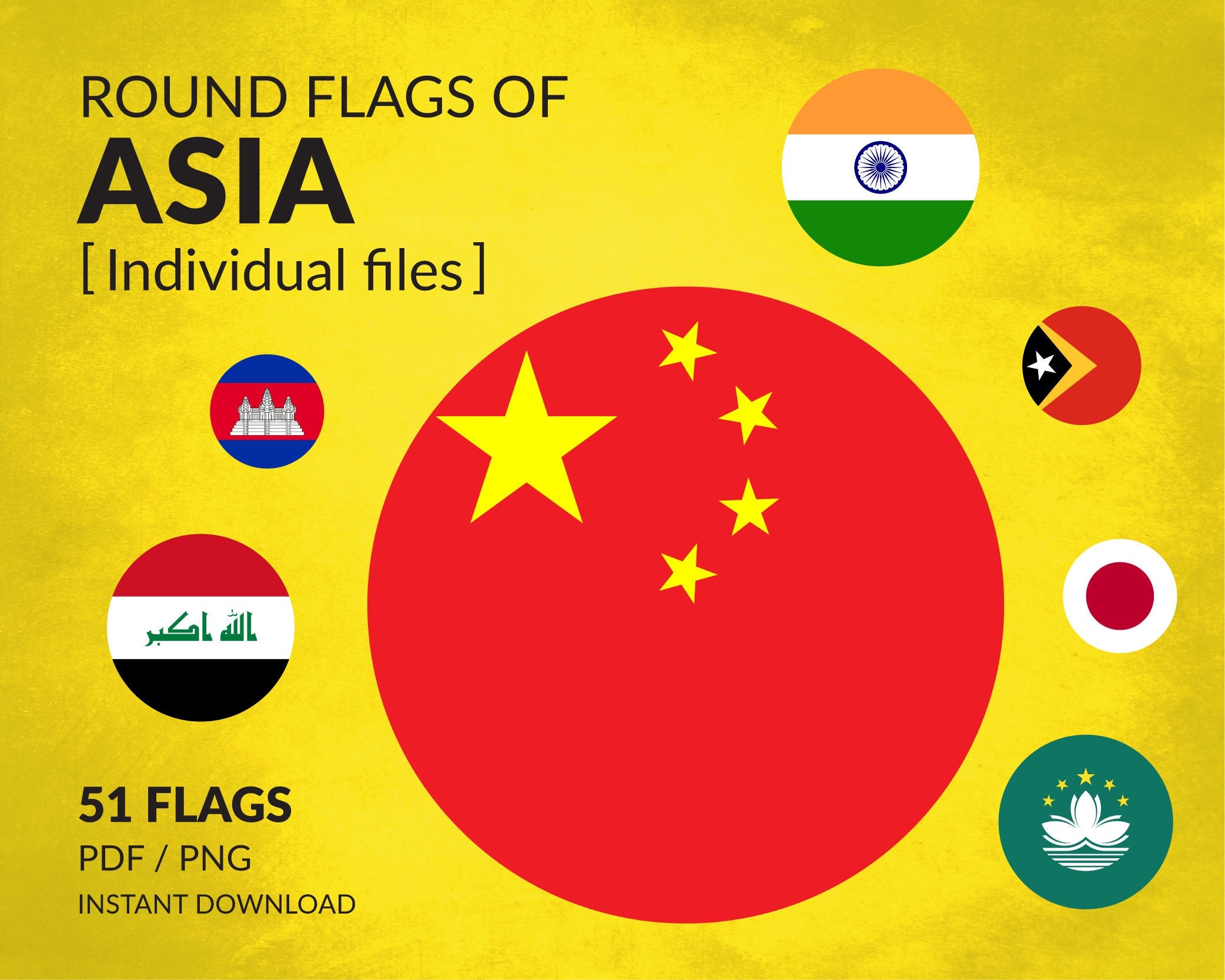Flags Of Asia Individual