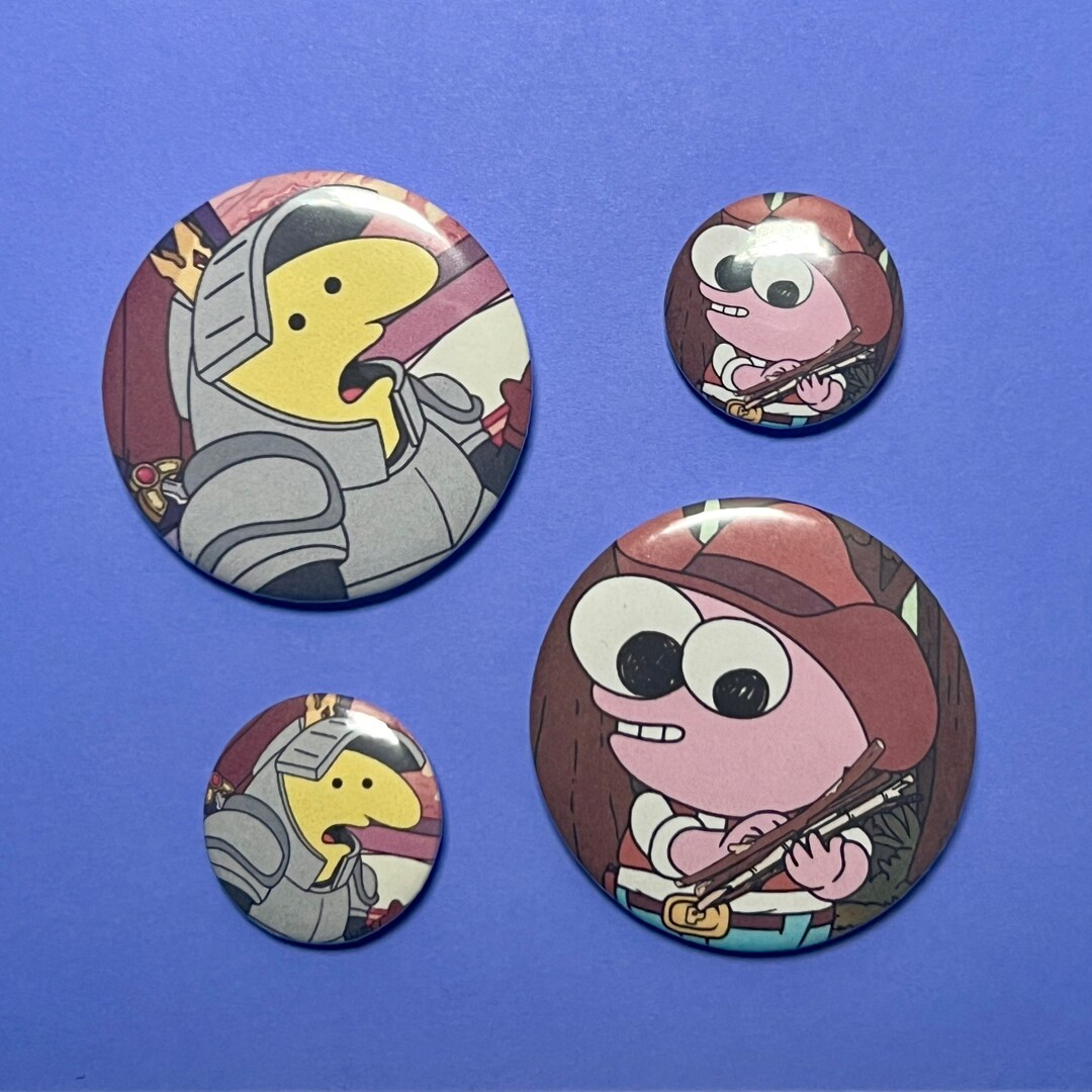 Charlie the Hero and Pim the Cowboy "smiling Friends" Pin Duo - Etsy