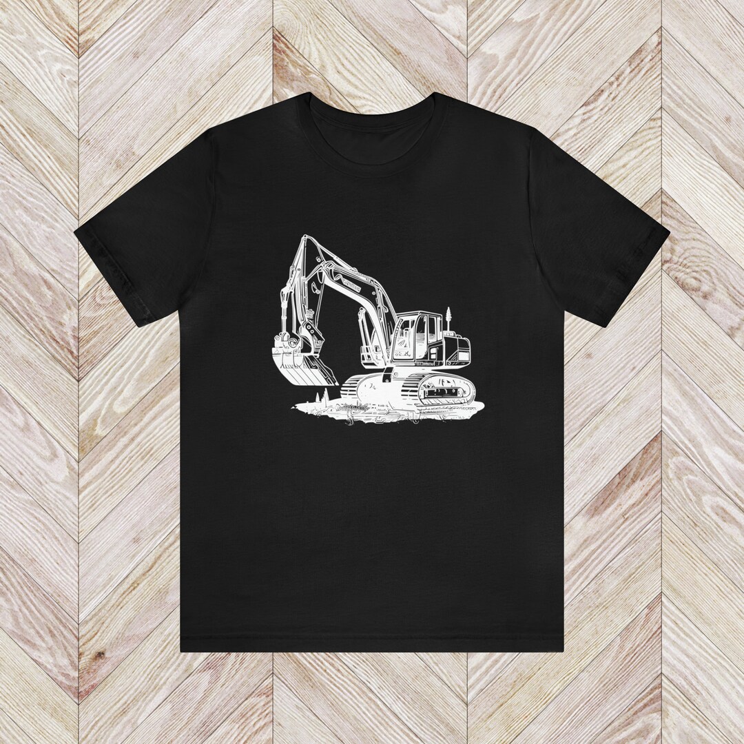 Excavator Shirt Bulldozer Tractor Garbage Truck - Etsy