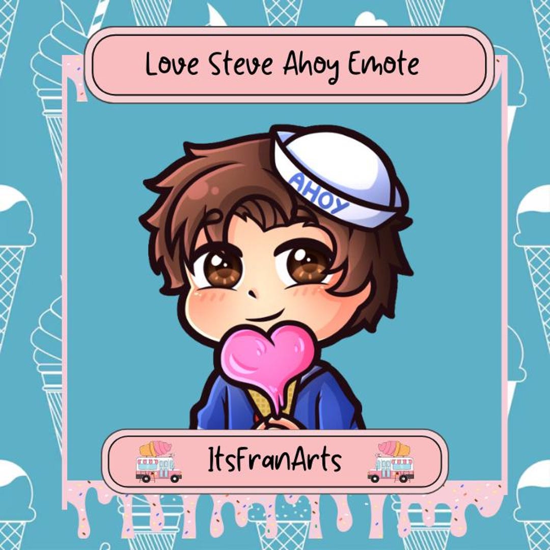 Steve Ahoy Ice Cream Love Emote Deadbydaylight Stranger Things - Etsy