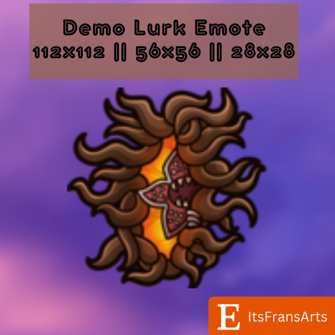 Demo Lurk Emotes Ready for Twitch - Etsy