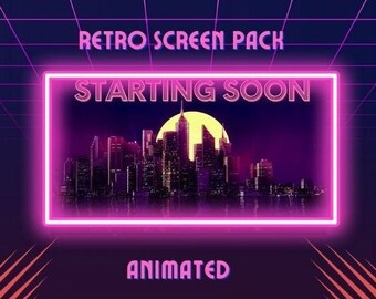 Classic Horror Movies Old Retro TV Twitch Animated Stream Screen Pack ...