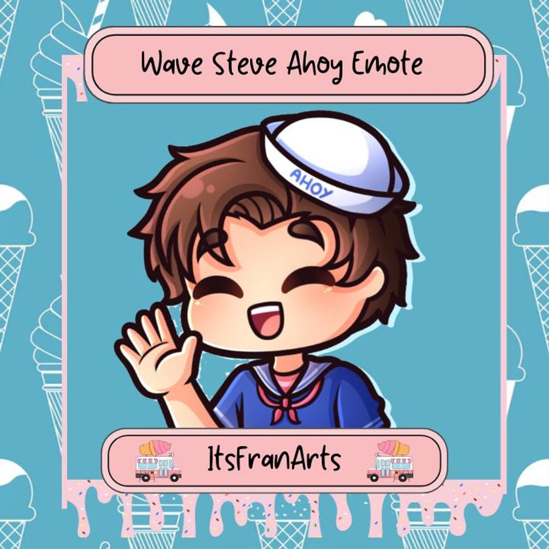 Steve Ahoy Wave Emote || Stranger Things || Deadbydaylight - Etsy