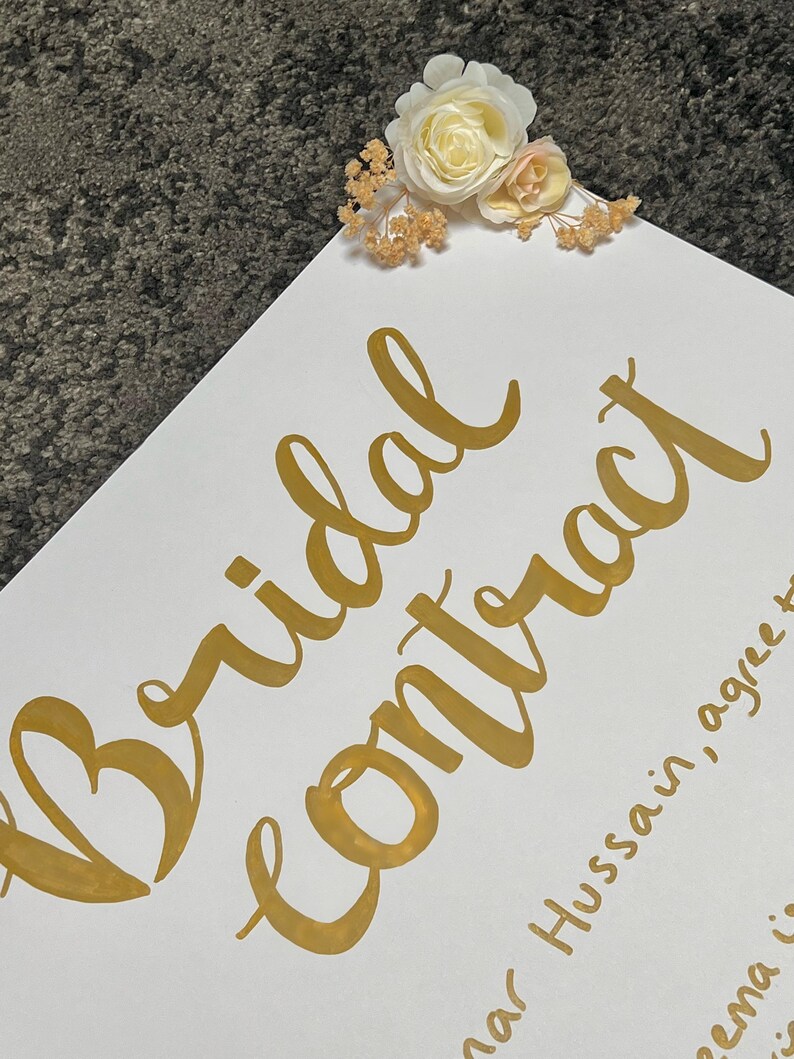 Bridal Contract/wedding Gate Signs/entrance Signs/gateway Signs Ribbon ...