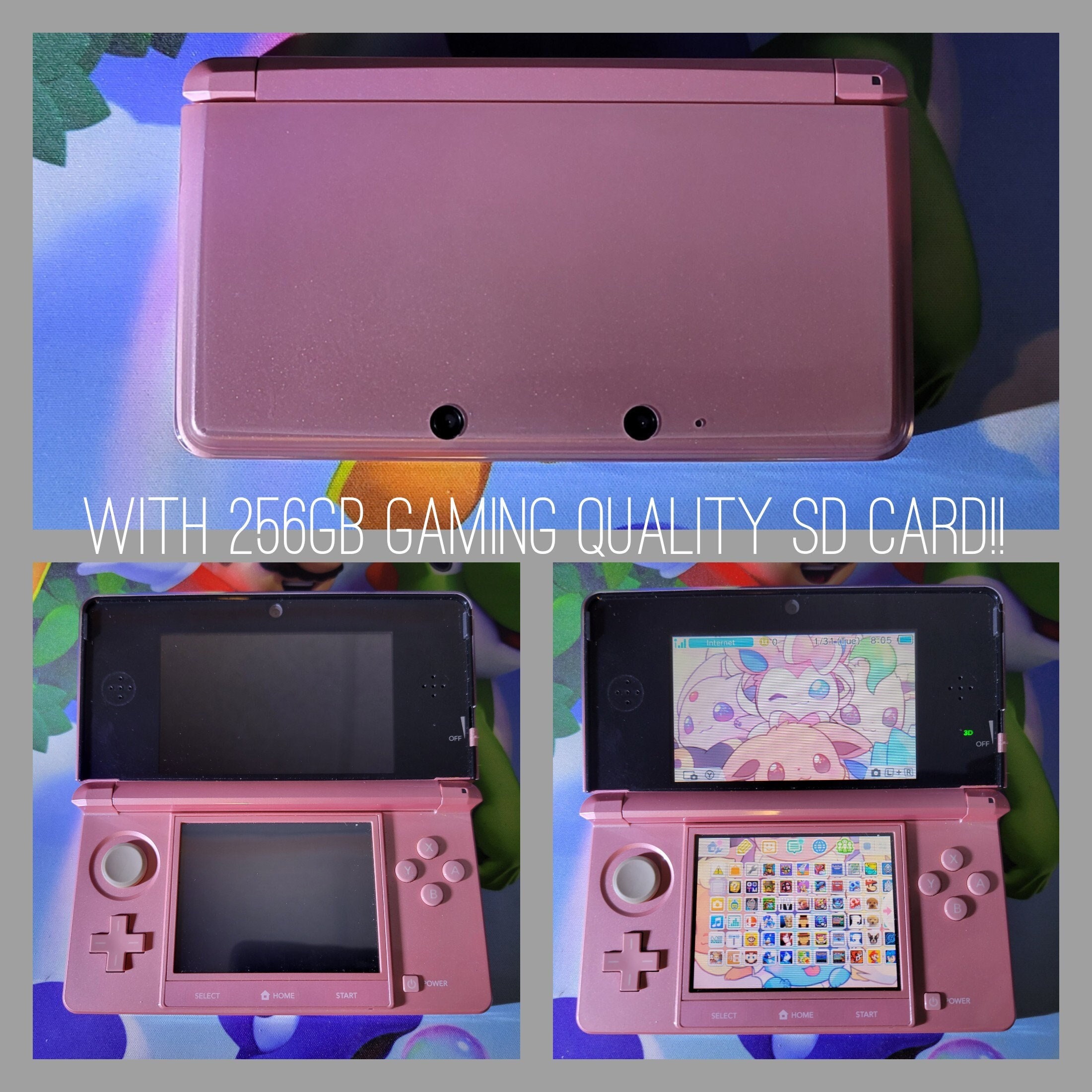 3ds Xl Pink Decal