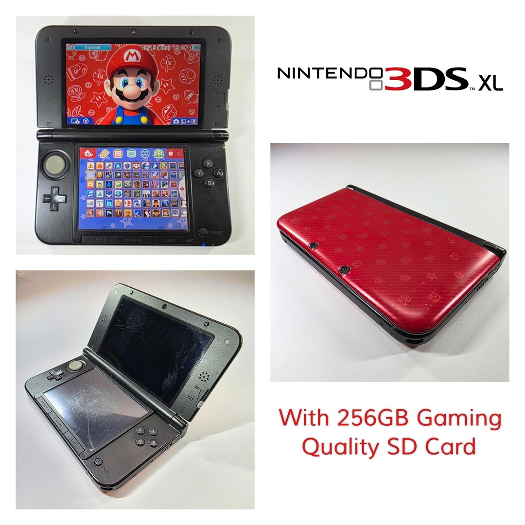 Nintendo Super Mario Edition 3DS XL/LL Console W/ 256GB Sd Card - Etsy