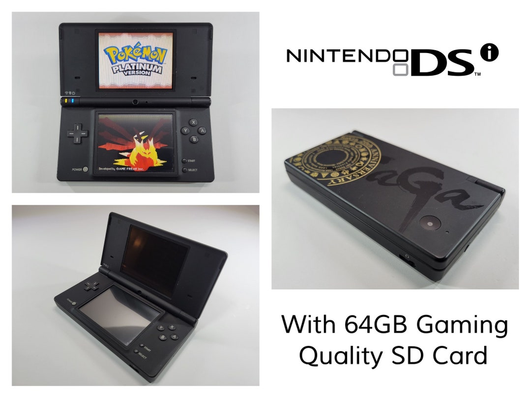 Nintendo Dsi Saga Anniversary Edition W/ Charger, and 64GB SD Card W ...