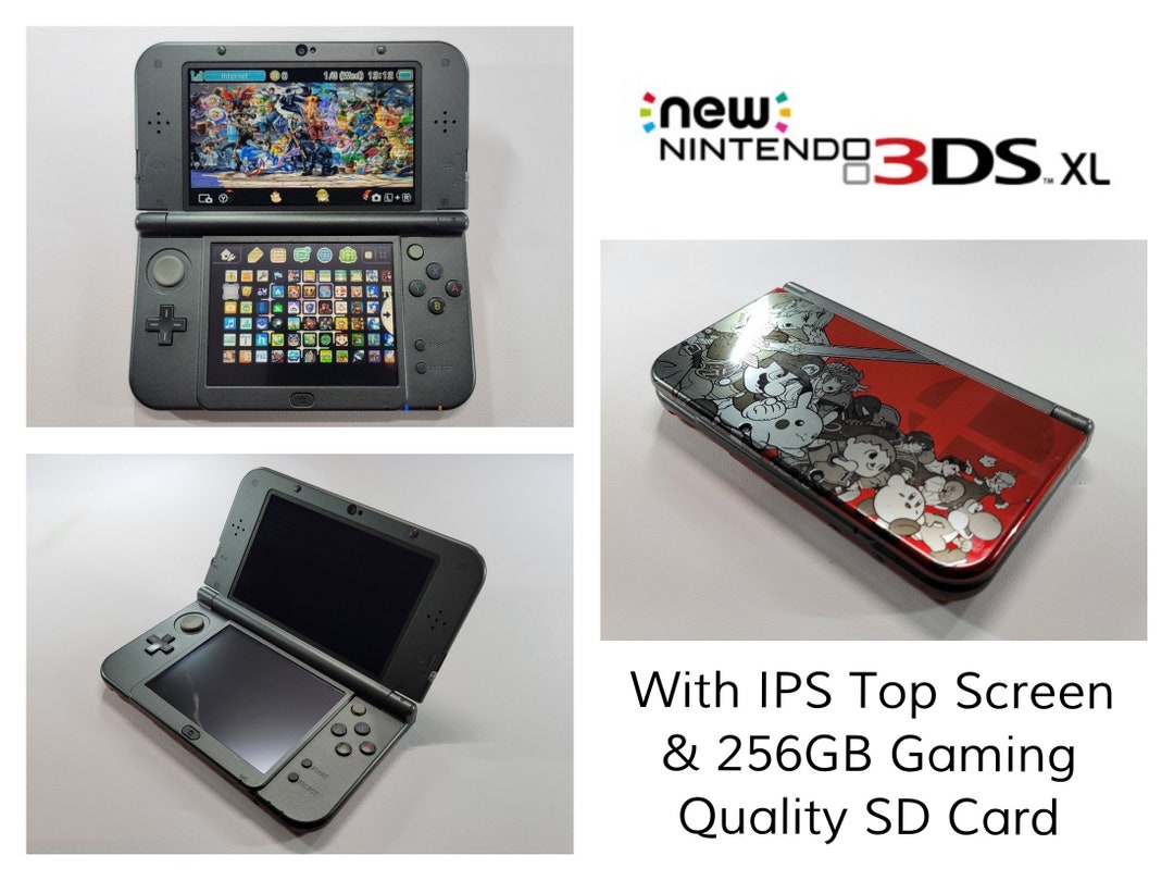 Nintendo new Super Smash Bros 3DS XL/LL W/ 256GB Sd Card With IPS Touch ...