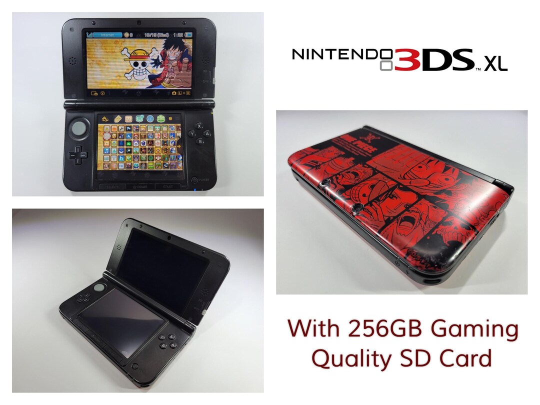 Nintendo One Piece Luffy Edition 3DS XL/LL Console W/ 256GB Sd Card - Etsy