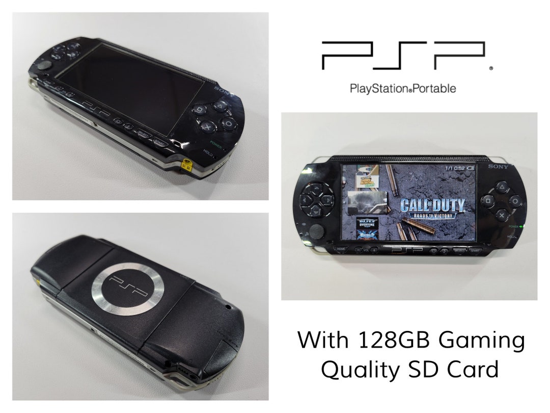Sony PSP 1000 in Black With 128GB SD Card - Etsy