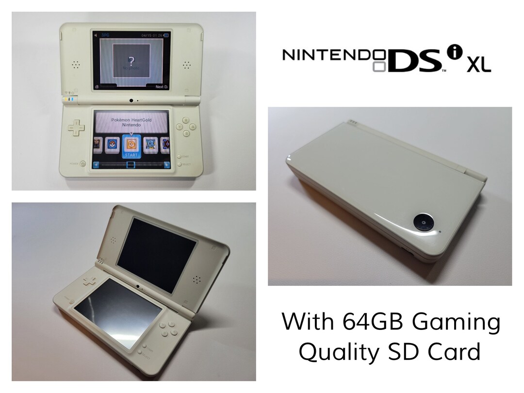Nintendo Dsi XL/LL in White W/ Charger, and 64GB SD Card W/ Games - Etsy