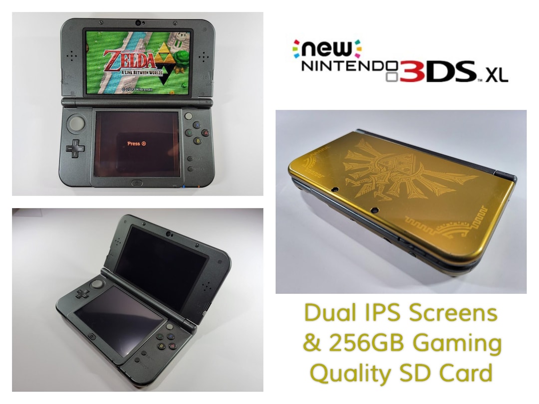Nintendo new Zelda Hyrule Edition 3DS XL/LL Console W/ Dual IPS Screens ...