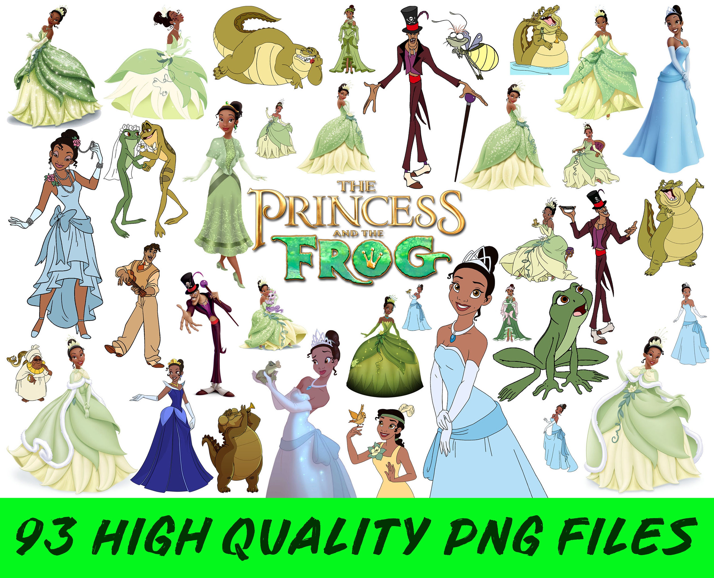 Princess and the Frog PNG Clipart Princess PNG Princess - Etsy