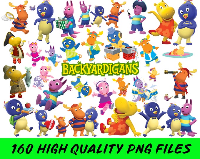 5 Backyardigans Foam Cut Outs - Etsy