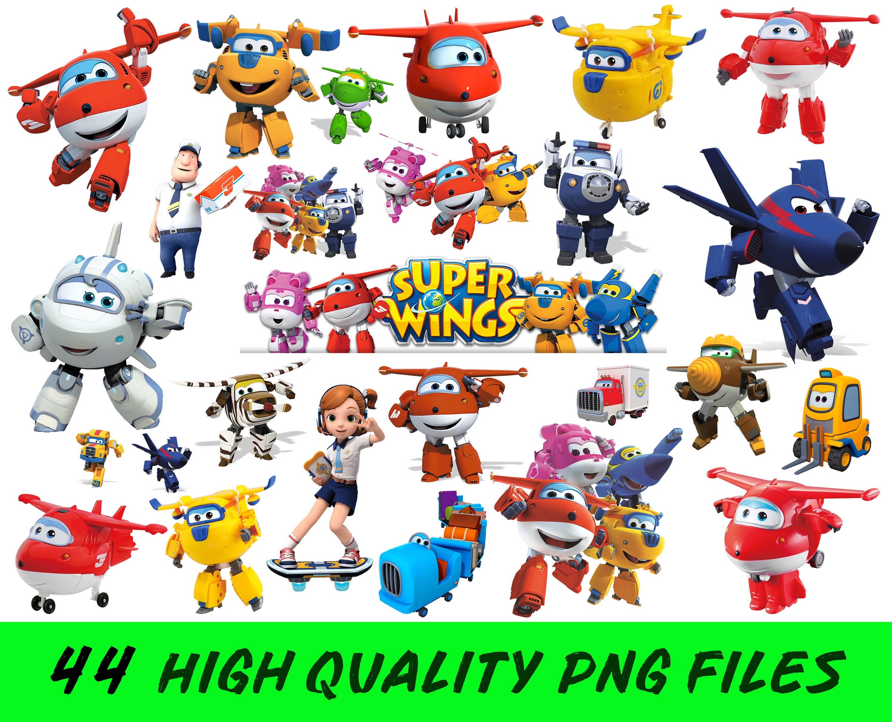 Super Wings Clip Art Super Wings PNG Super Wings Birthday - Etsy Australia