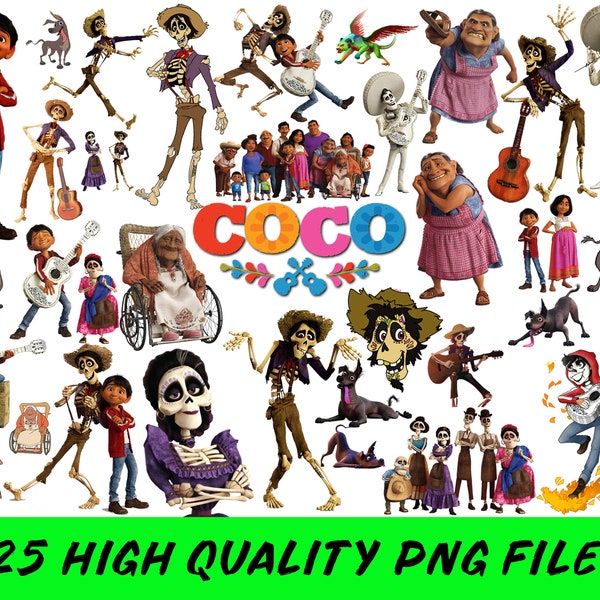 Coco Clipart - Etsy