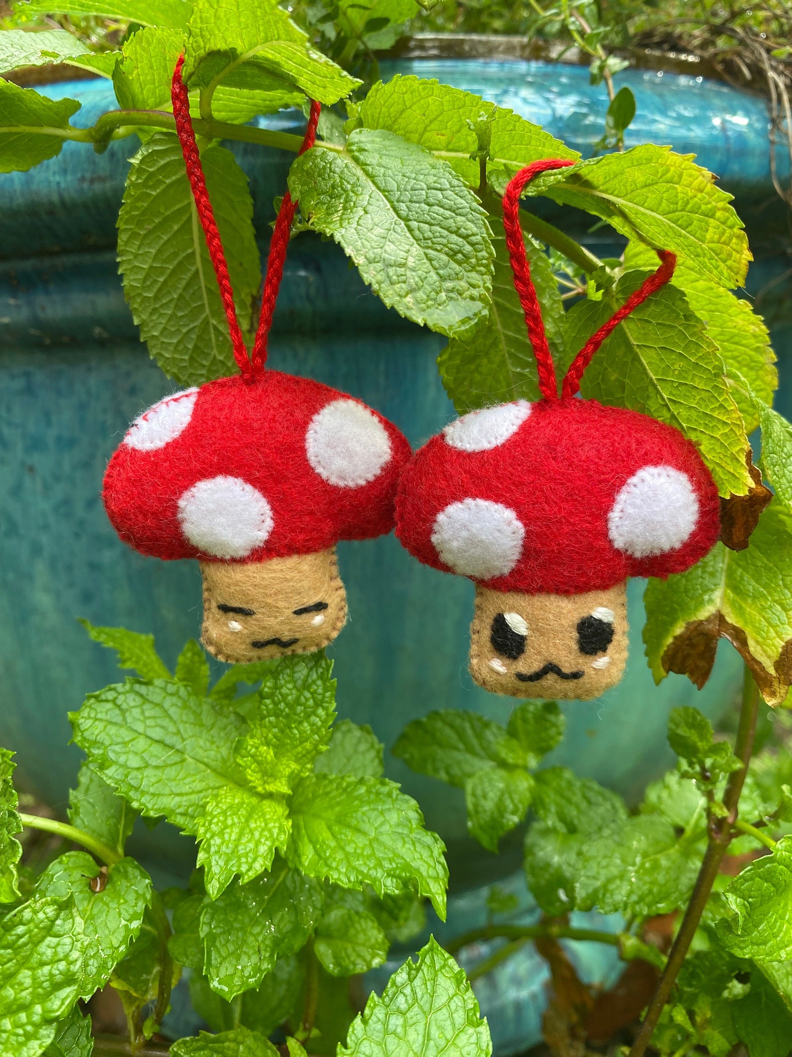 Felt Mushroom || Ornament, Keychain, Decorative || Mushroom, Fungus ...