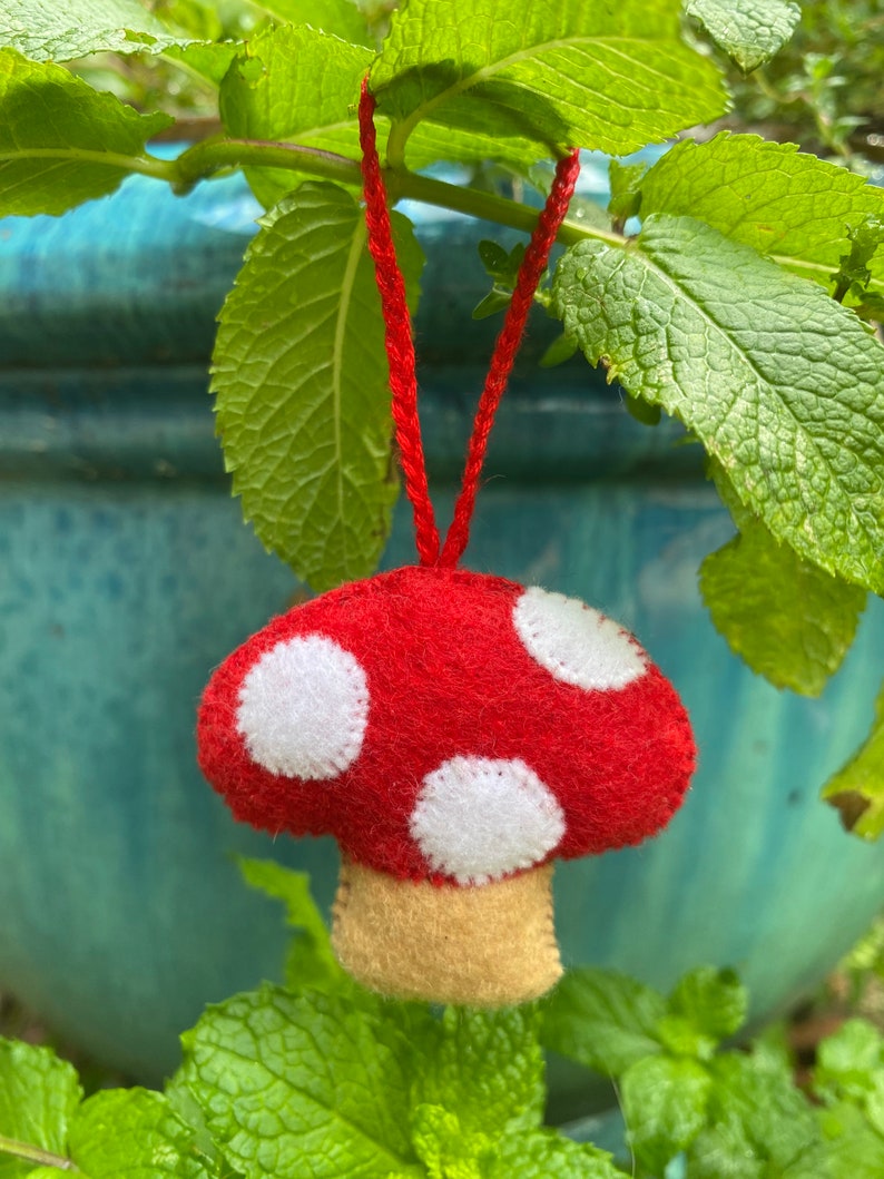Felt Mushroom || Ornament, Keychain, Decorative || Mushroom, Fungus ...