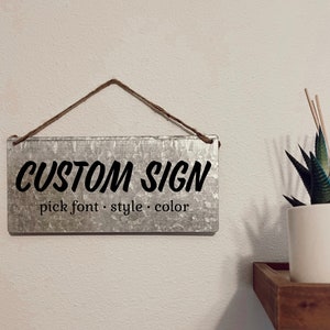 Customizable Hanging Sign | Any Style | Wall Decor - Etsy